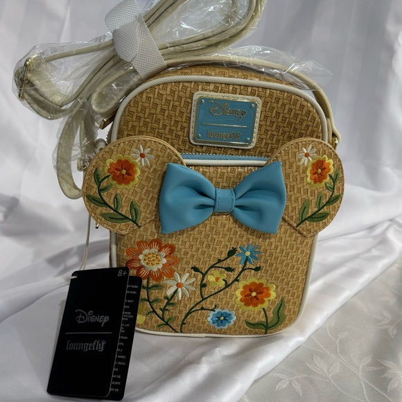 Loungefly | Bags | Disney Loungefly Tan And Blue Backpack With ...